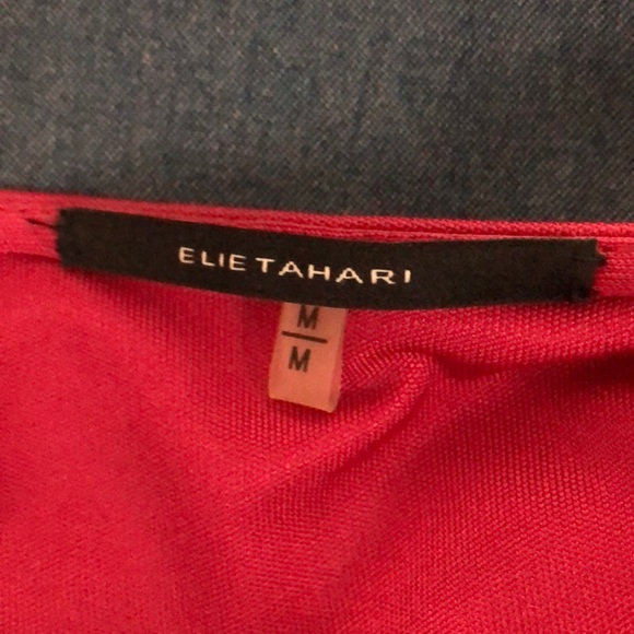Elie Tahari | Tops | Dark Red Elie Tahiti Stretch Top Medium | Poshmark